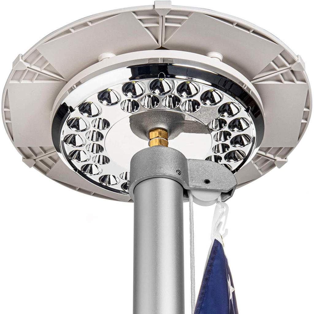 Best Solar Flagpole Lights for 2024 - Respectful and Bright ...